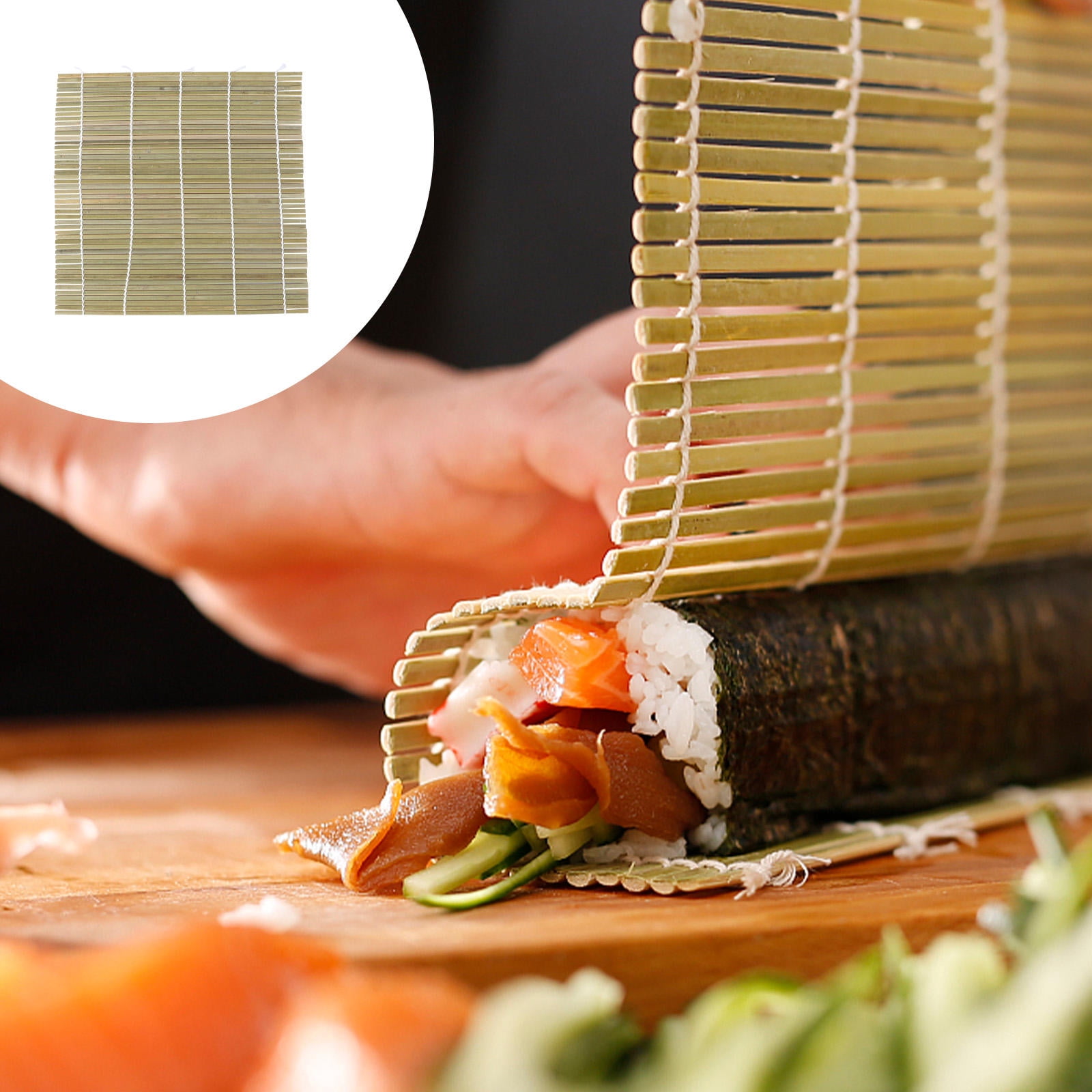 Toyvian 1 Pc Roller Mat Sushi Making Tool Easy To Use Natural For ...