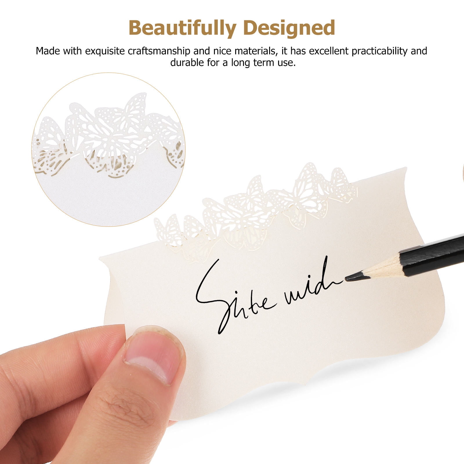 Toyvian 1 Set Small Tent Cards for Table Setting Guest Identification ...