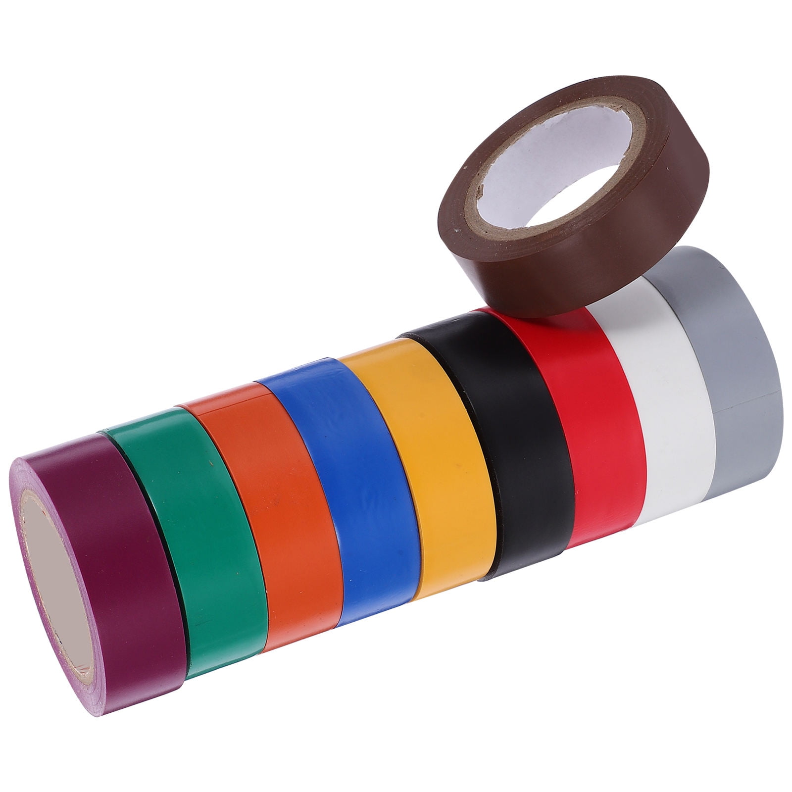Toyvian 10 Rolls Multi-Color PVC Electrical Tape Set for Insulation and ...