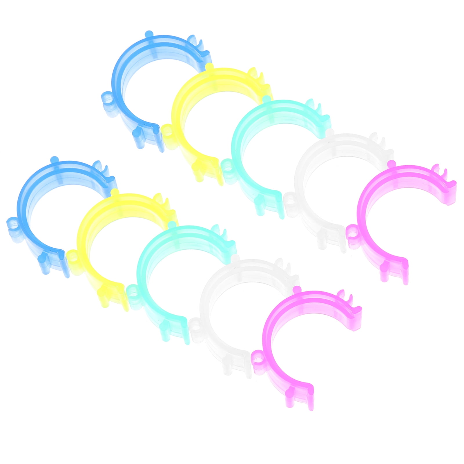 Toyvian 100Pcs Sewing Bobbin Clamp Assorted Color Durable Plastic ...