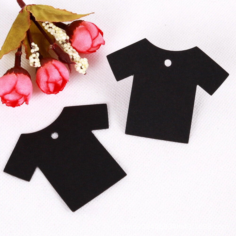 Toyvian 100Pcs Hanging Kraft Paper Tags Black for Art Projects and ...