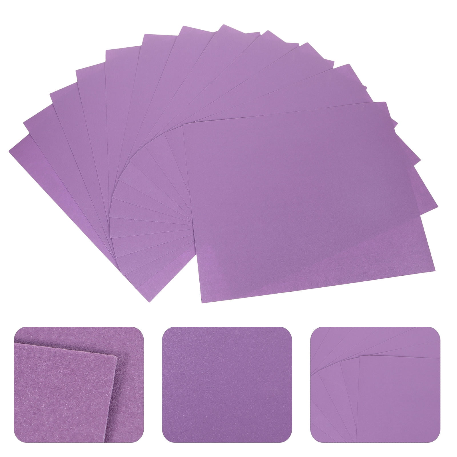 Toyvian Wall Sandpaper Sandpaper Violet Latex Paper 12 Sheets - Walmart.com