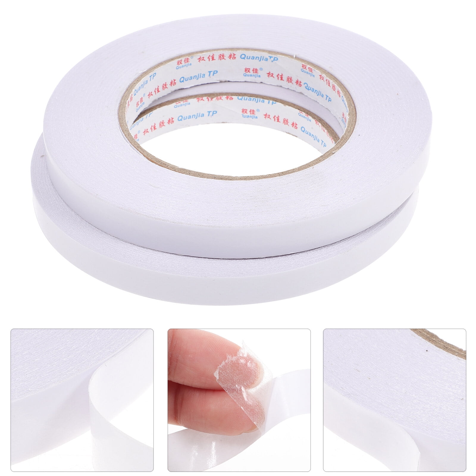 Toyvian 2 Rolls Double-Sided Tapes Sticky Tapes Universal Adhesive ...