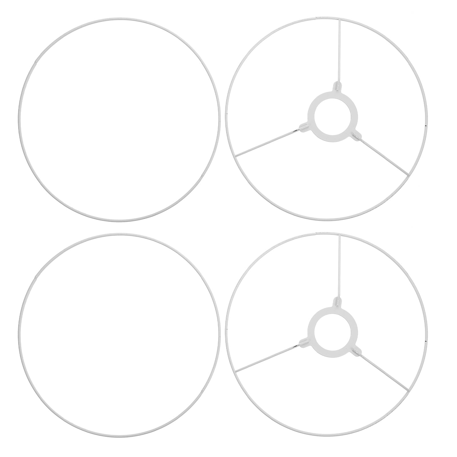 Toyvian 2 Sets Hanging Pendant Bracket Iron White Round Long-term Use ...