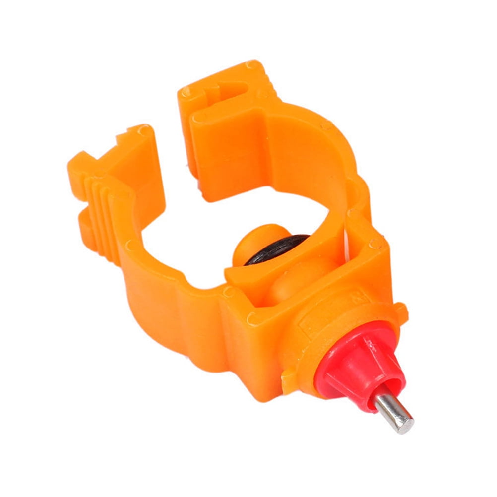 Toyvian 20Pack Chicken Water Dispenser Plastic Orange for Farmers Needs ...