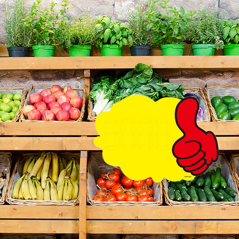 Toyvian 20Pcs Red Retail Sale Tags Burst Paper Signs Durable Price ...