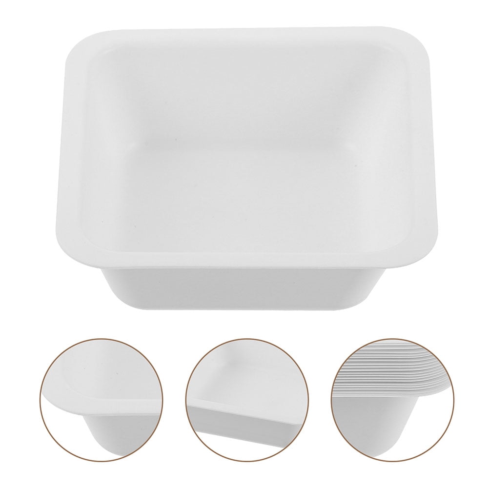 Toyvian 20Pcs White Weighing Boats Smooth Surface for Laboratory Use ...