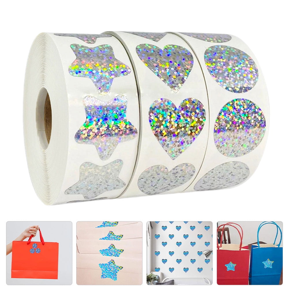 Toyvian 3 Rolls of Journaling Stickers Assorted Color PVC for Event ...