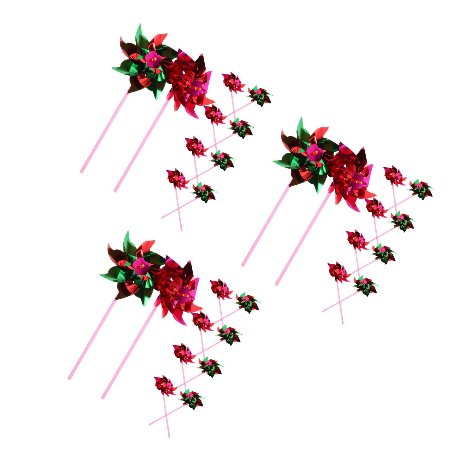 Toyvian 30 pcs Plastic Windmill Pinwheel Wind Kids Toy Garden Lawn ...