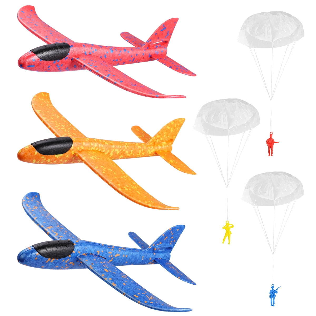 HOMEMAXS Foam Glider Planes Set of 3 Fun Toys for Playing Assorted ...