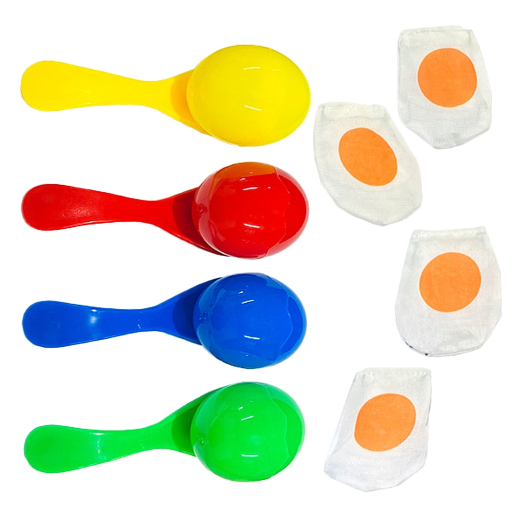Toyvian 4 Sets of Spoon Race Game Set for Outdoor Activities with ...