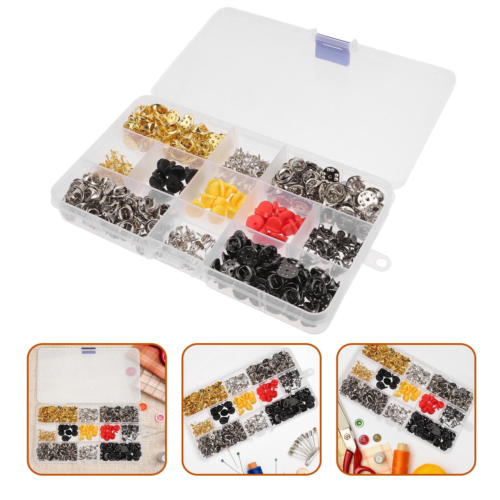 Toyvian Pins Backs Metal Pin Backs Replacement Copper 430Pcs - Walmart.com