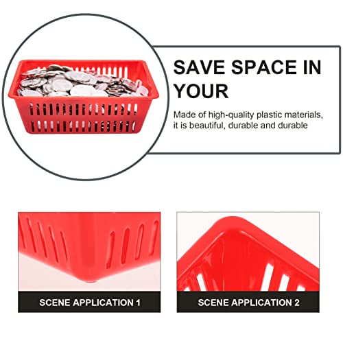 Toyvian 7pcs Plastic Coin Storage Baskets Small Organizer Bins ...