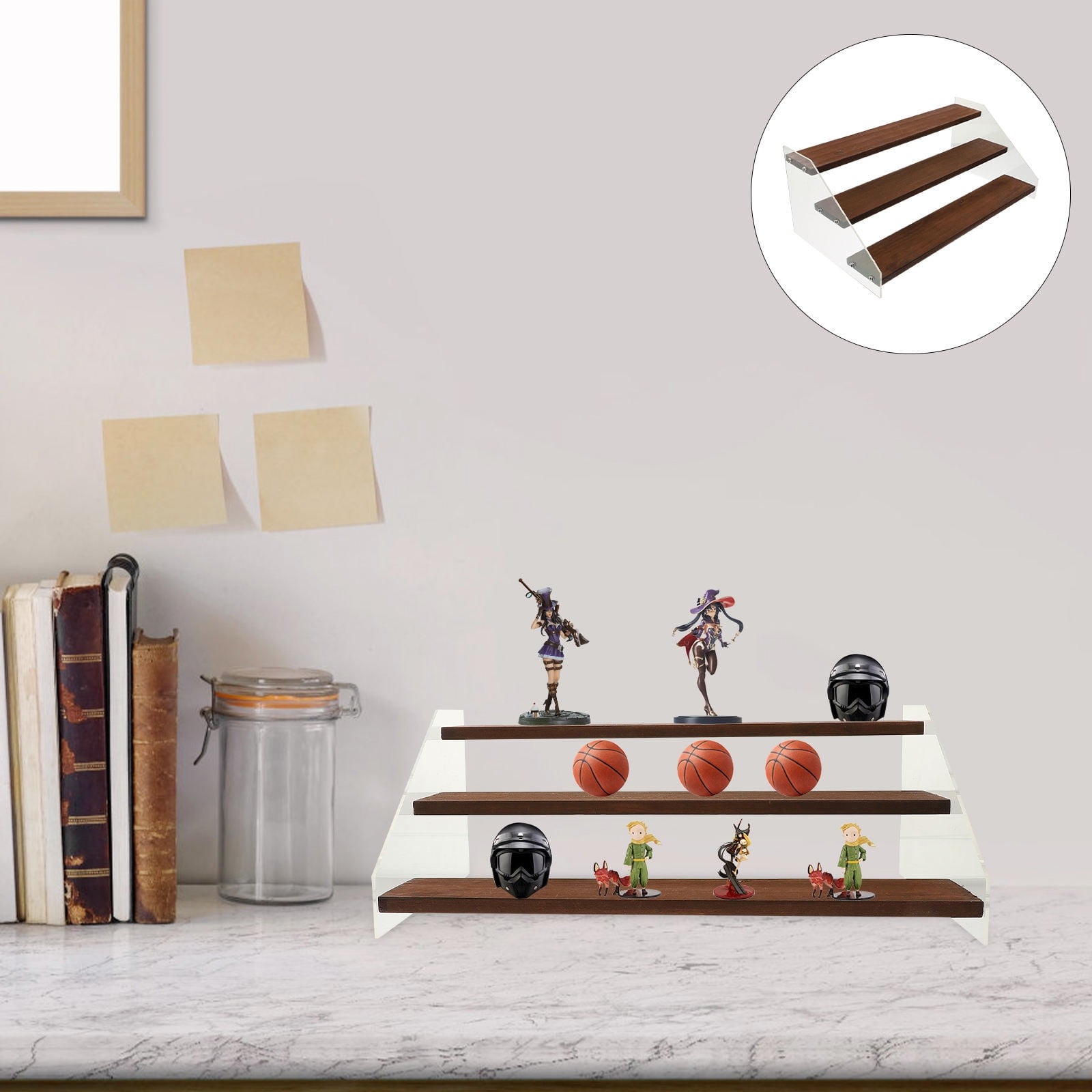 Toyvian Action Figure Shelf Display Acrylic Storage for Hobbyists 1 Set ...