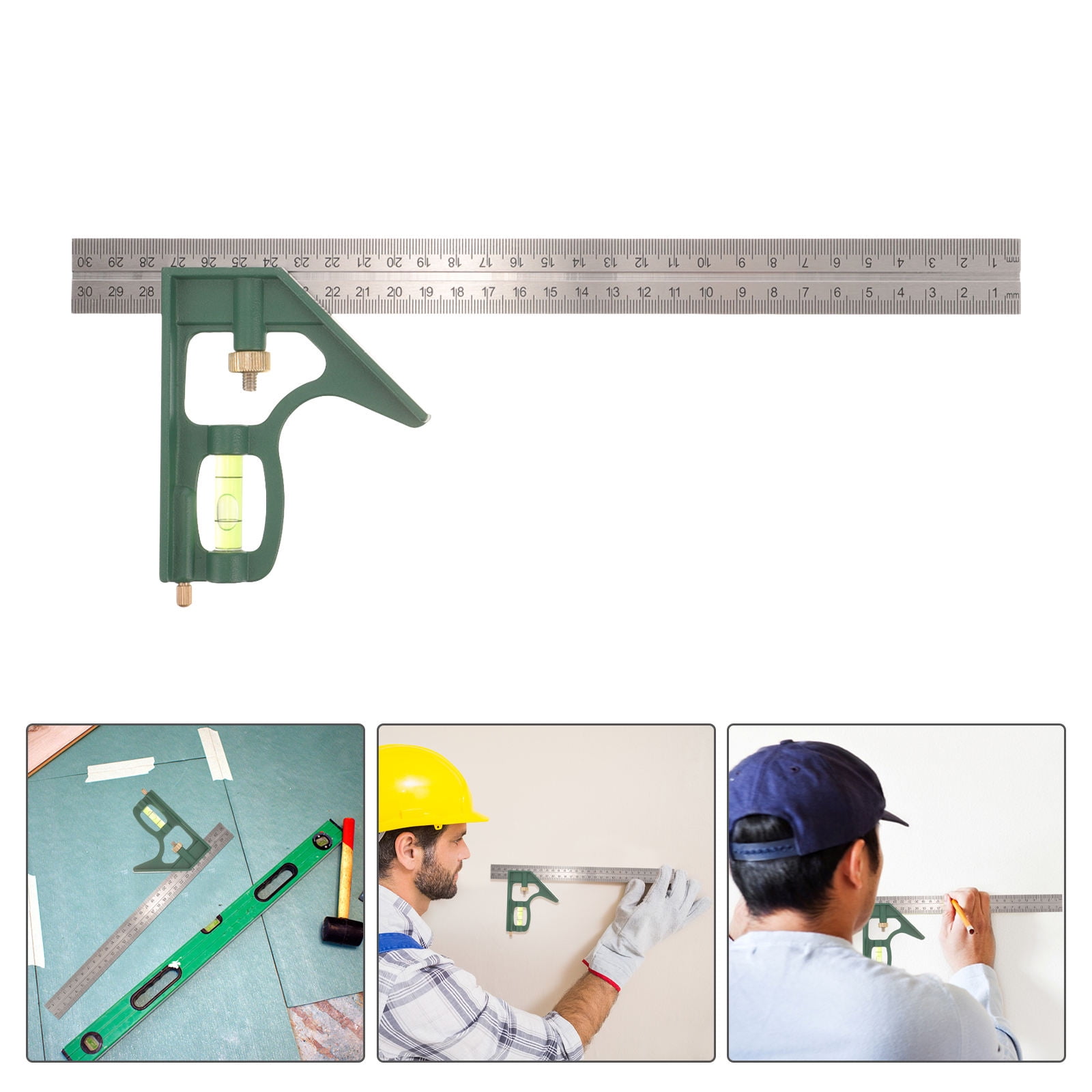 Toyvian Multi Angle Measuring Ruler Combination re Stainless Steel 1Pcs ...