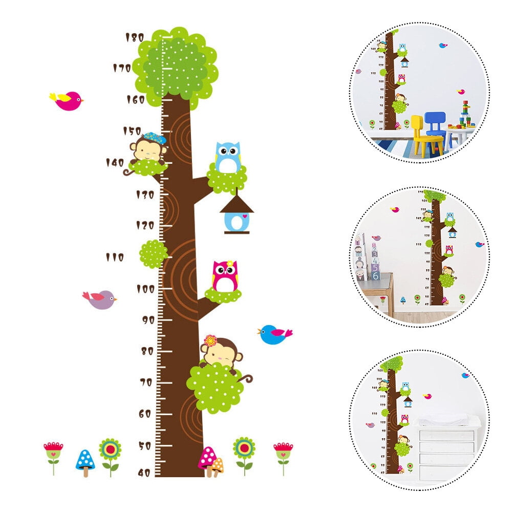 Toyvian Height Measuring Wall Sticker PVC Assorted Color 1 Pc - Walmart.com