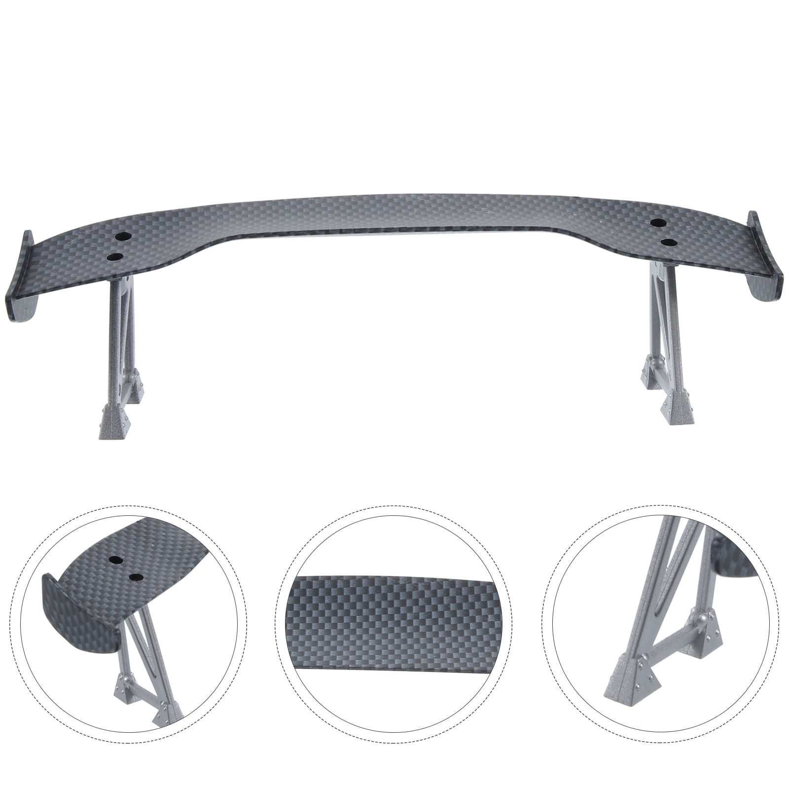 Toyvian Universal Model Car Carbon Fiber Rear Tail Wing for 1 10 Drift ...