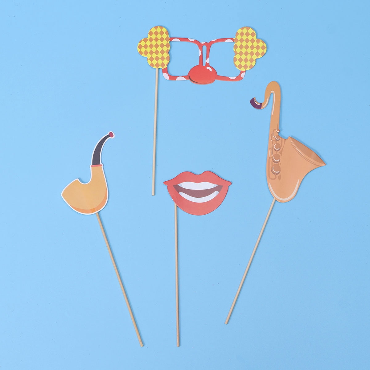 Toyvian Clown Themed Photo Booth Props for Birthday Parties Fun Paper ...