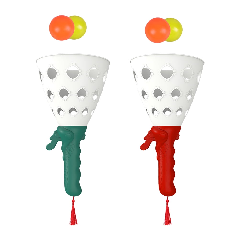 Toyvian Launch and Catch Balls for Kids Safe ABS Toss Game for Indoor ...