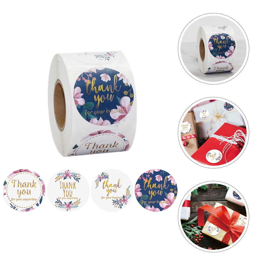 Toyvian Small T You Label Stickers Roll PVC Self Adhesive for ...