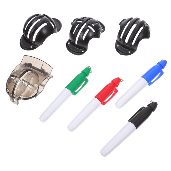 Toyvian Golf Line Drawer 8pcs Balls Marker Pro Lightweight Putting Line ...