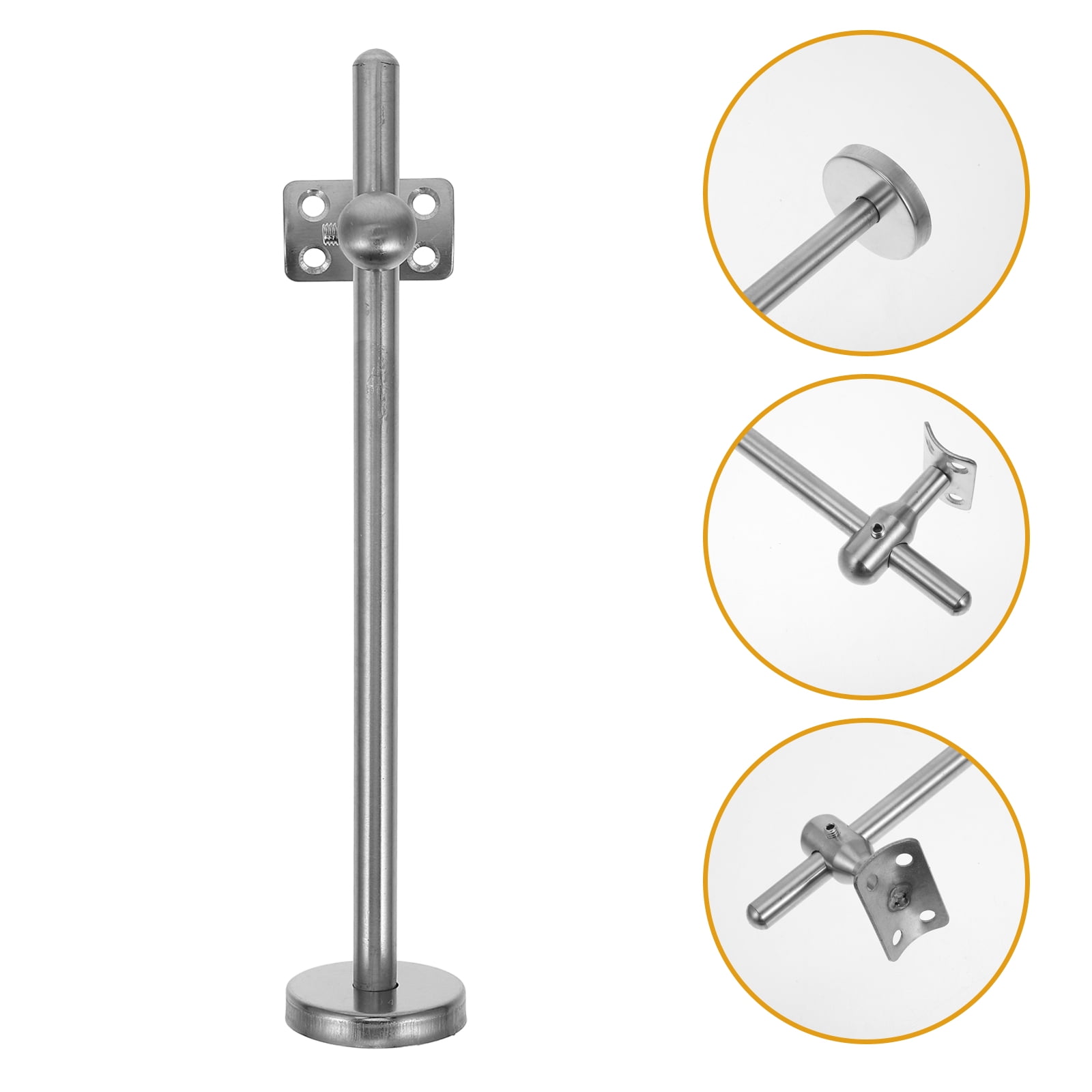 Toyvian Stainless Steel Handrail Bracket Adjustable Wall Mount for ...