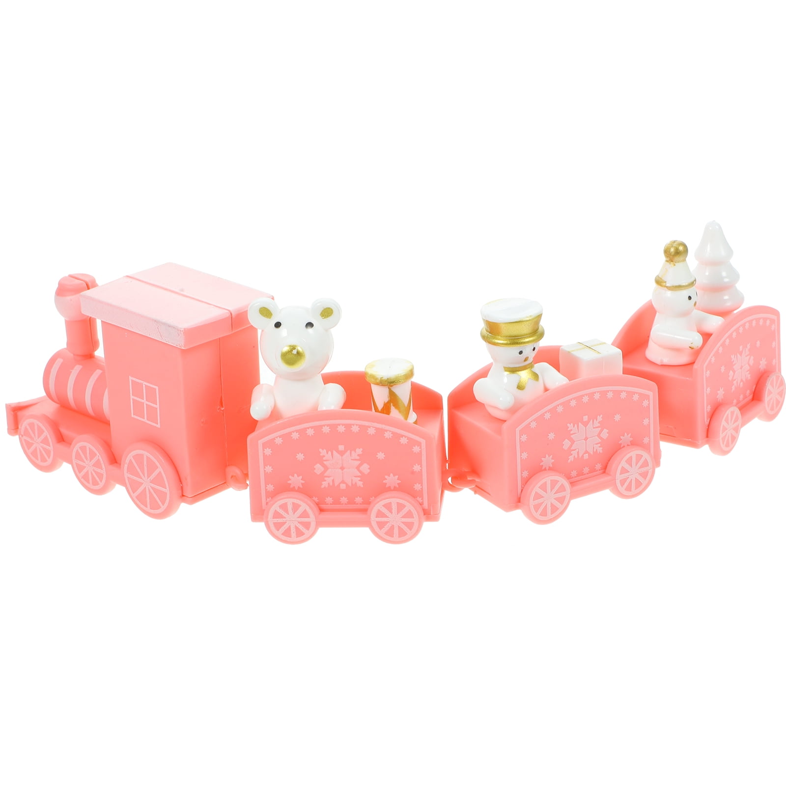 Toyvian Mini Train Set Tree Small Train Model for Holiday Celebration ...