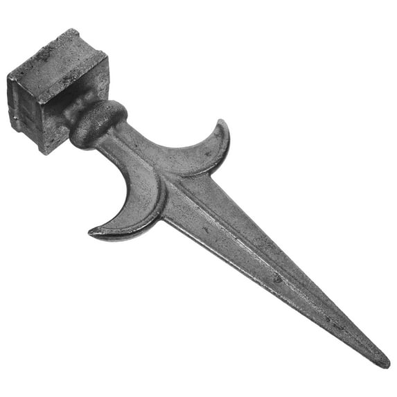 Toyvian Grey Metal Fence Finials Decorative Outdoor Fence Post Toppers ...