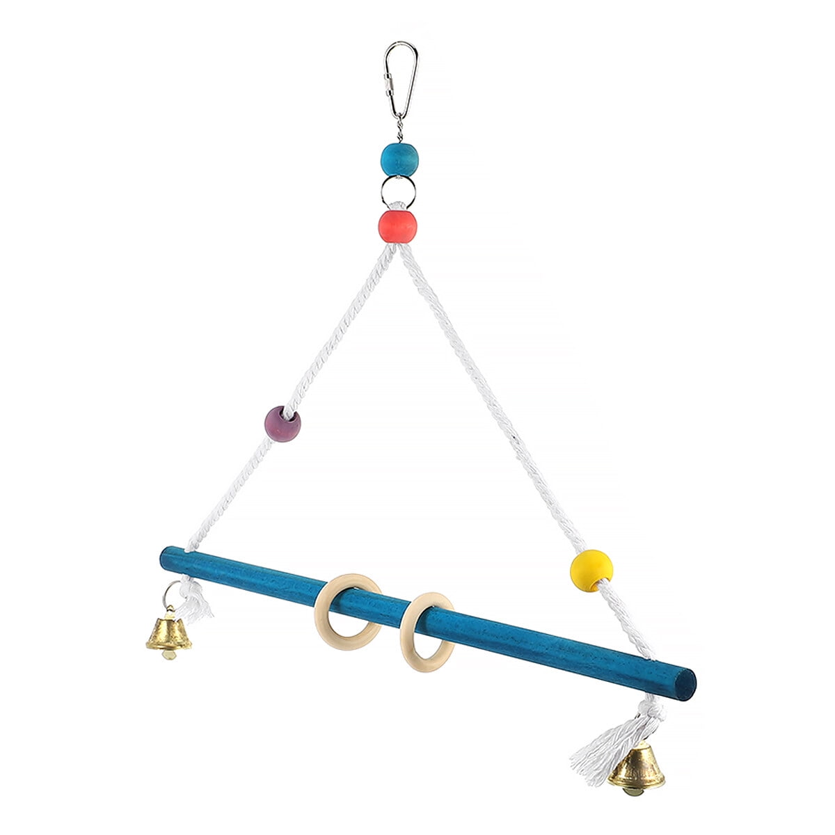 Toyvian Parrot Perch Stand Bird Perch Swing Skyblue Synthetic Material ...