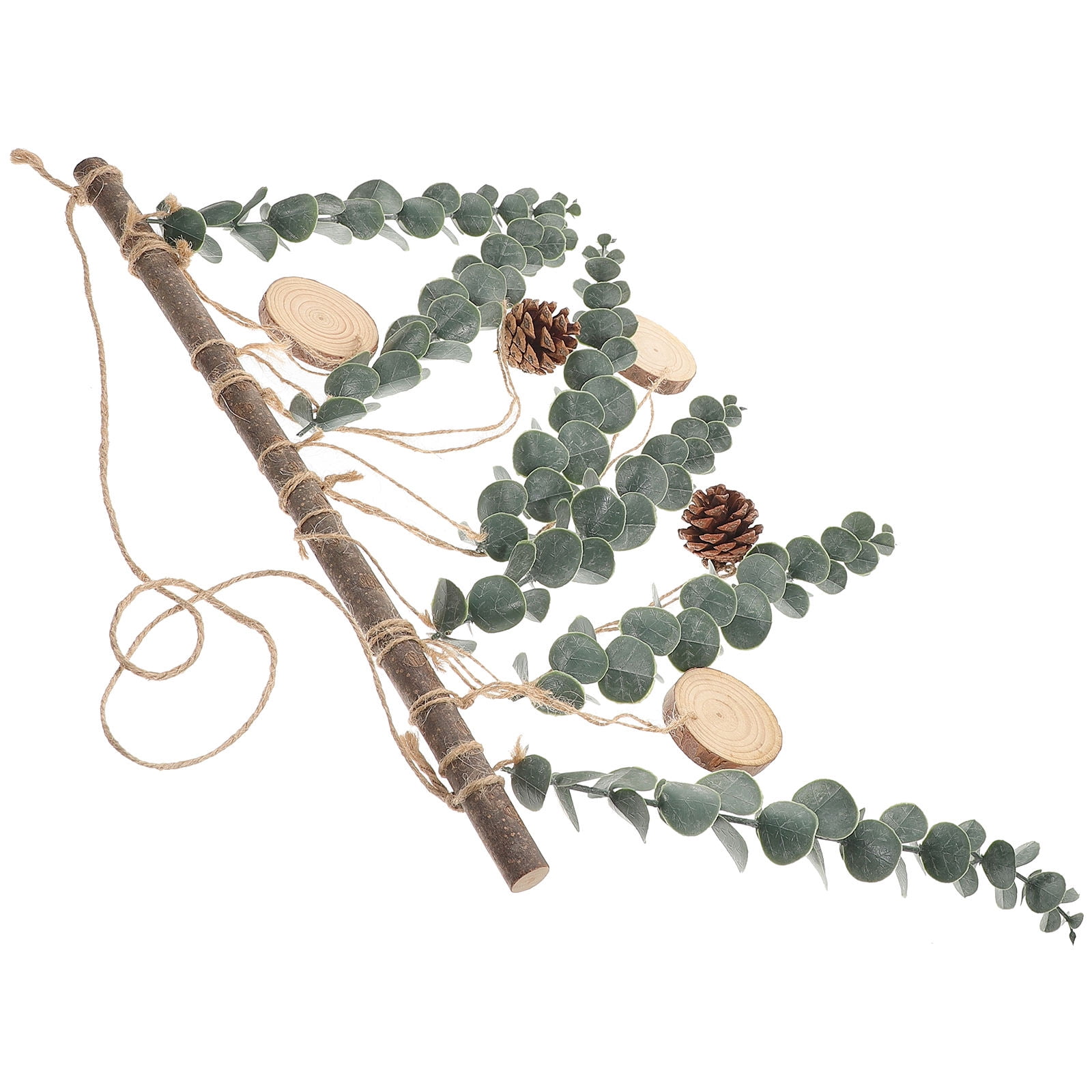 Toyvian Household Green Leaf Decor Simulated Leaf Pendant Multi Wood ...