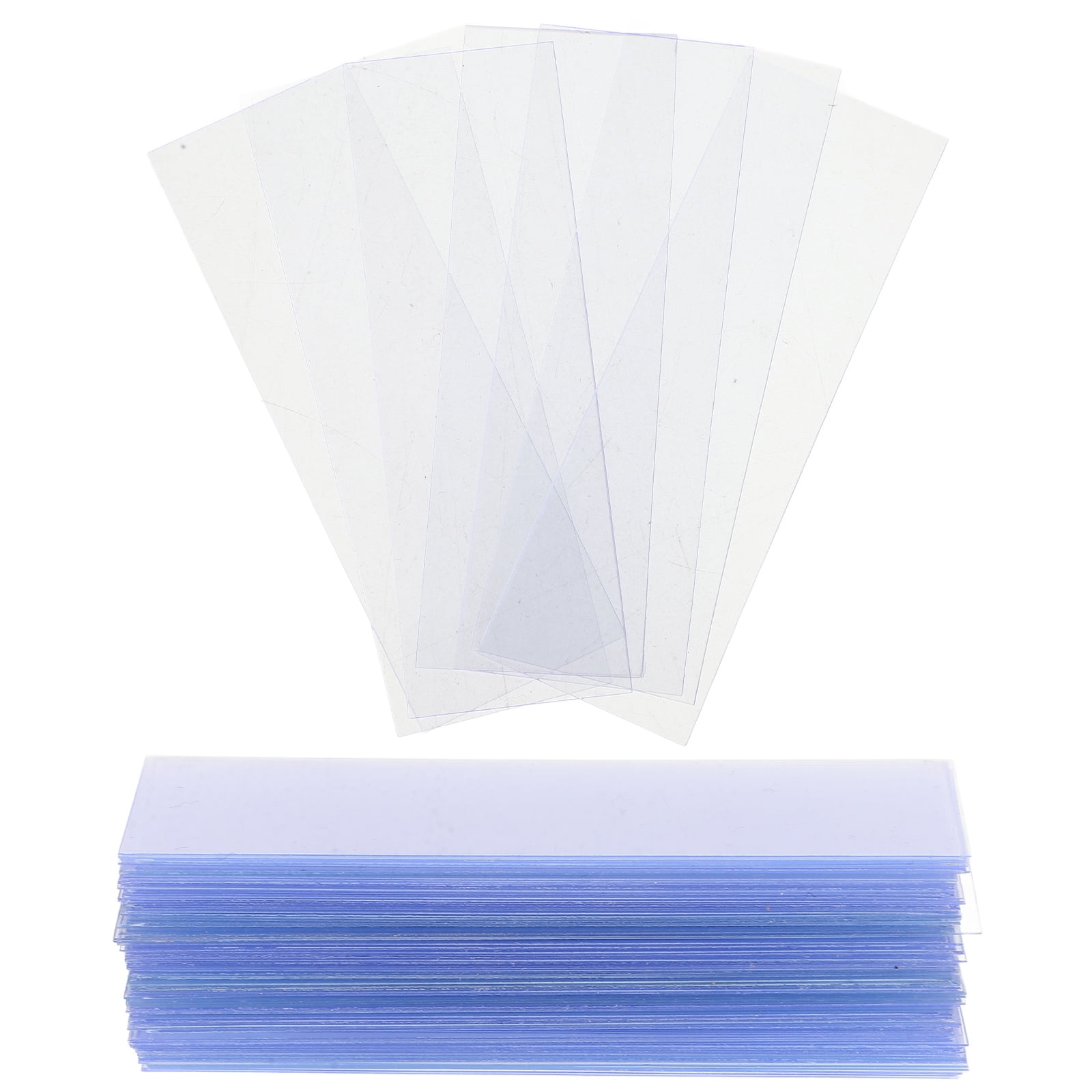 Toyvian Plastic Microscope Slides 100pcs Transparent Laboratory Slides ...