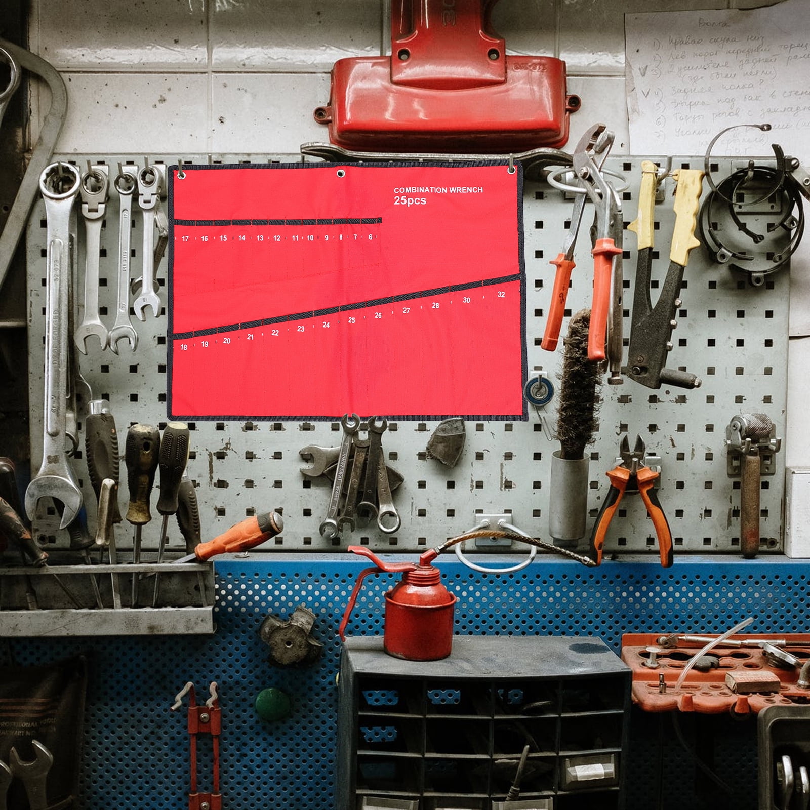 Toyvian Repair Tools Storage Bundle Bag Canvas Spanner Holder Wrench ...