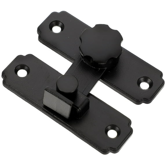 Toyvian Sliding Door Lock Black Metal Barn Door Latch Fits Garage ...