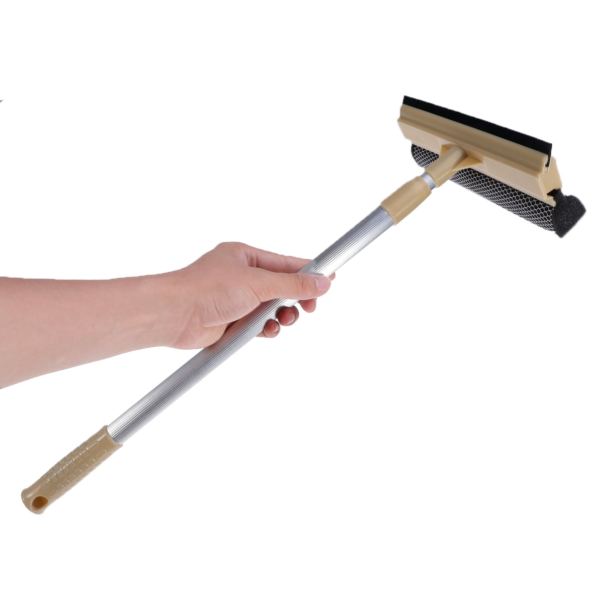 Toyvian Telescopic Window Squeegee Cleaner Brown Microfiber for Streak ...