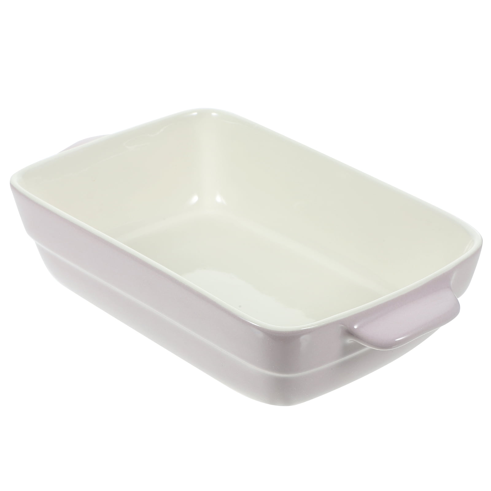 Toyvian White Ceramics Baking Pan with Nonstick Coating for Easy ...