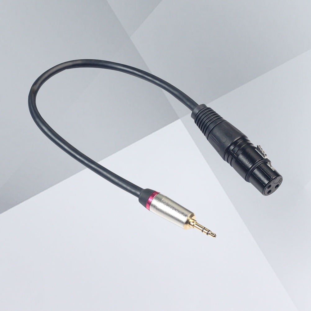 Toyvian XLR Adapter Male To Female Audio Signal Cable Black Copper 1Set ...