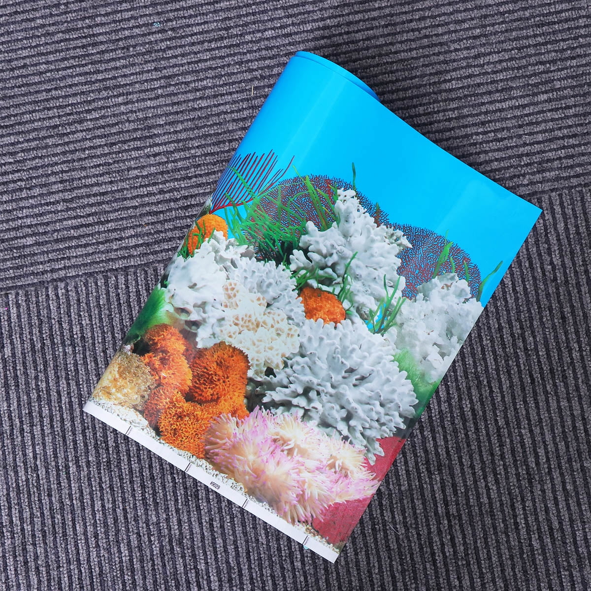 Toyvian adhesive wallpaper,Aquarium Fish Tank Background Sticker 3D ...