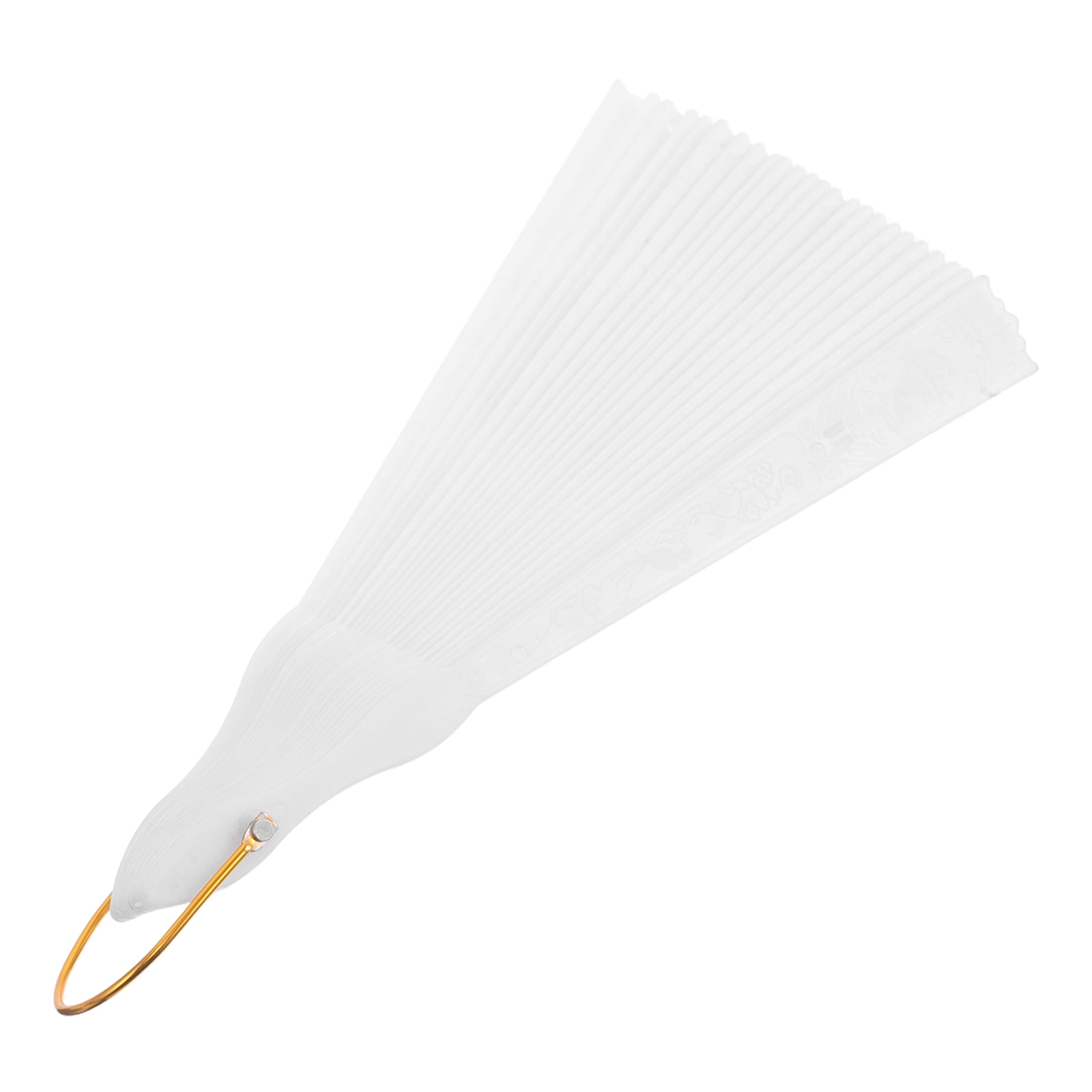 Toyvian White DIY Hand Fan Frame for Crafting Foldable Portable Fan ...