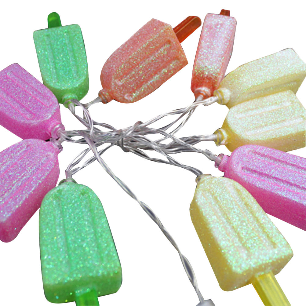 Toyvian led ice cream light Ice Cream Popsicle LED String Light ...