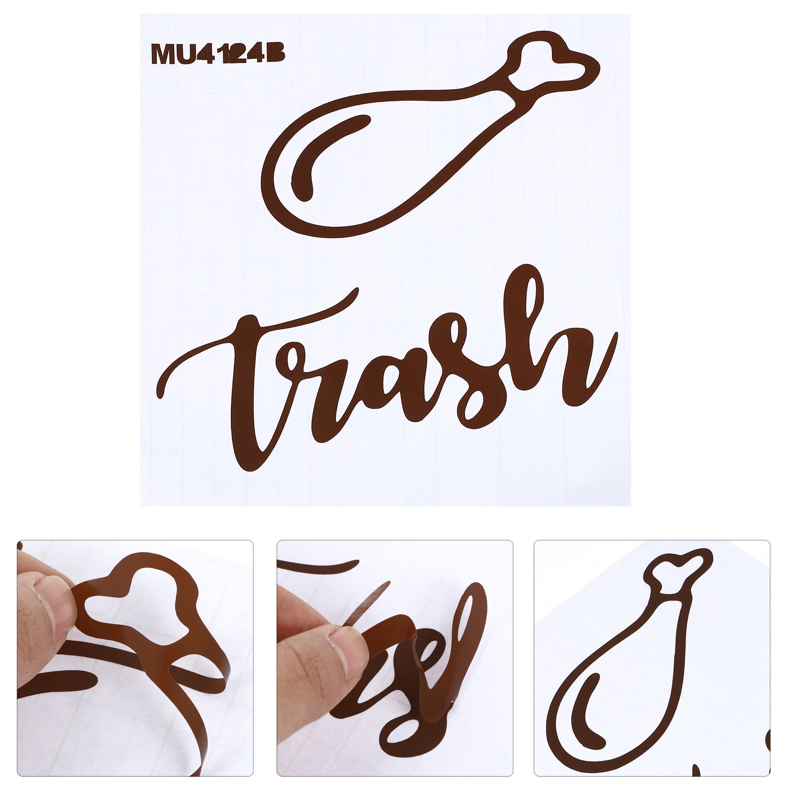 Toyvian trash bin label recycling bin stickers Self-Adhesive Simple ...