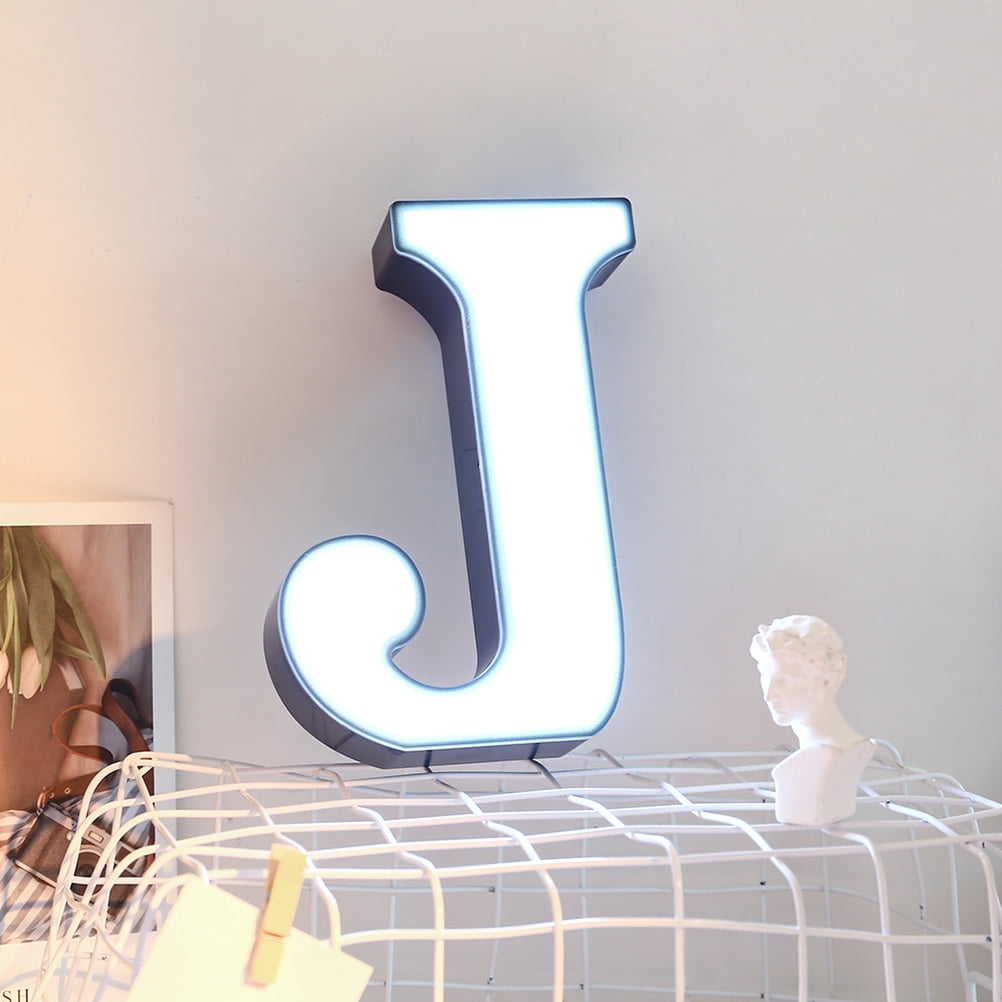 Toyvian western letter lights LED Lamp Letters Plastic 1Set Party Decor ...