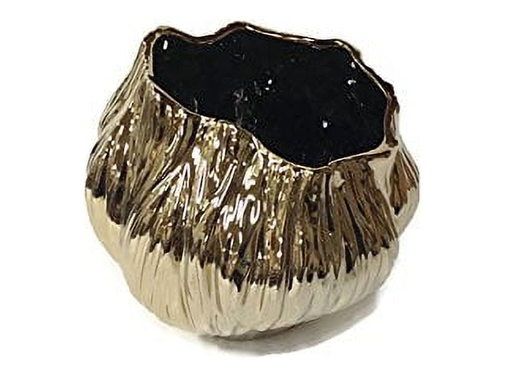 Tozai Home - Ceramic Vase - Gold Plated - Large - Walmart.com