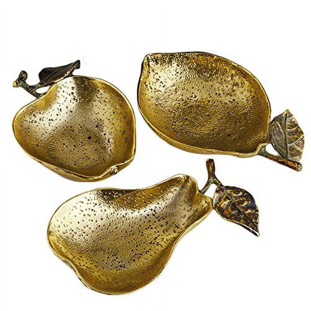 Tozai Home - Decorative Tray Set of 3 - Golden Fruit - Walmart.com