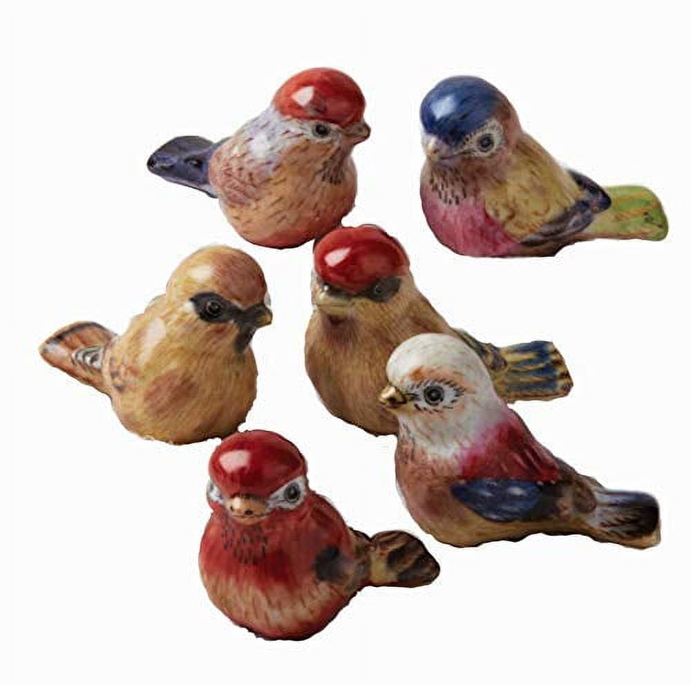 Tozai Home - Porcelain Sparrow Figurines - Set of - Walmart.com