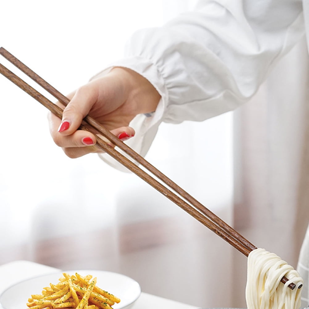 Tozao 42cm Beech Wood Extra Long Chopsticks for Cooking, Frying and ...