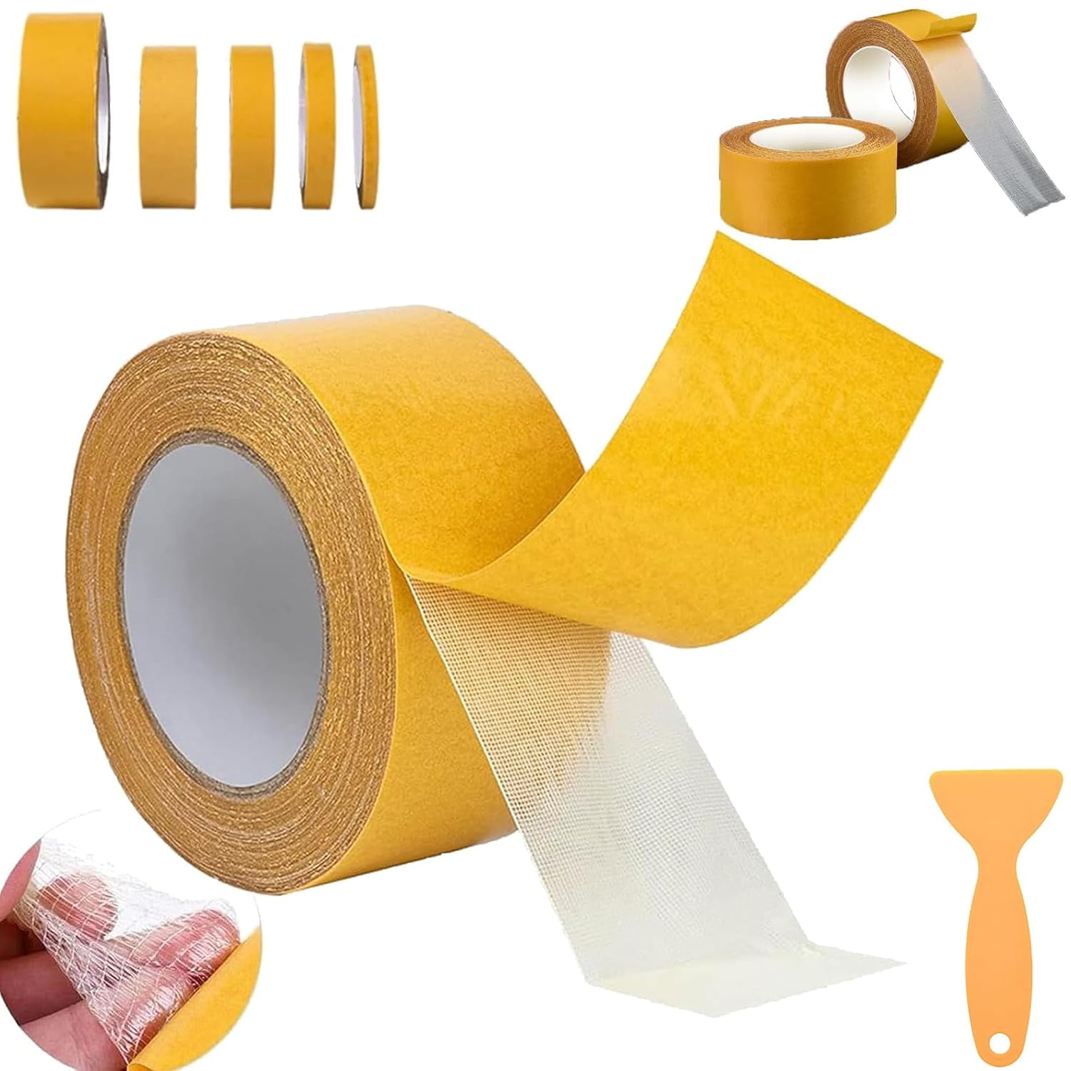 Tozio Double Sided Tape Heavy Duty, Tozio Super Sticky Resistente Clear ...