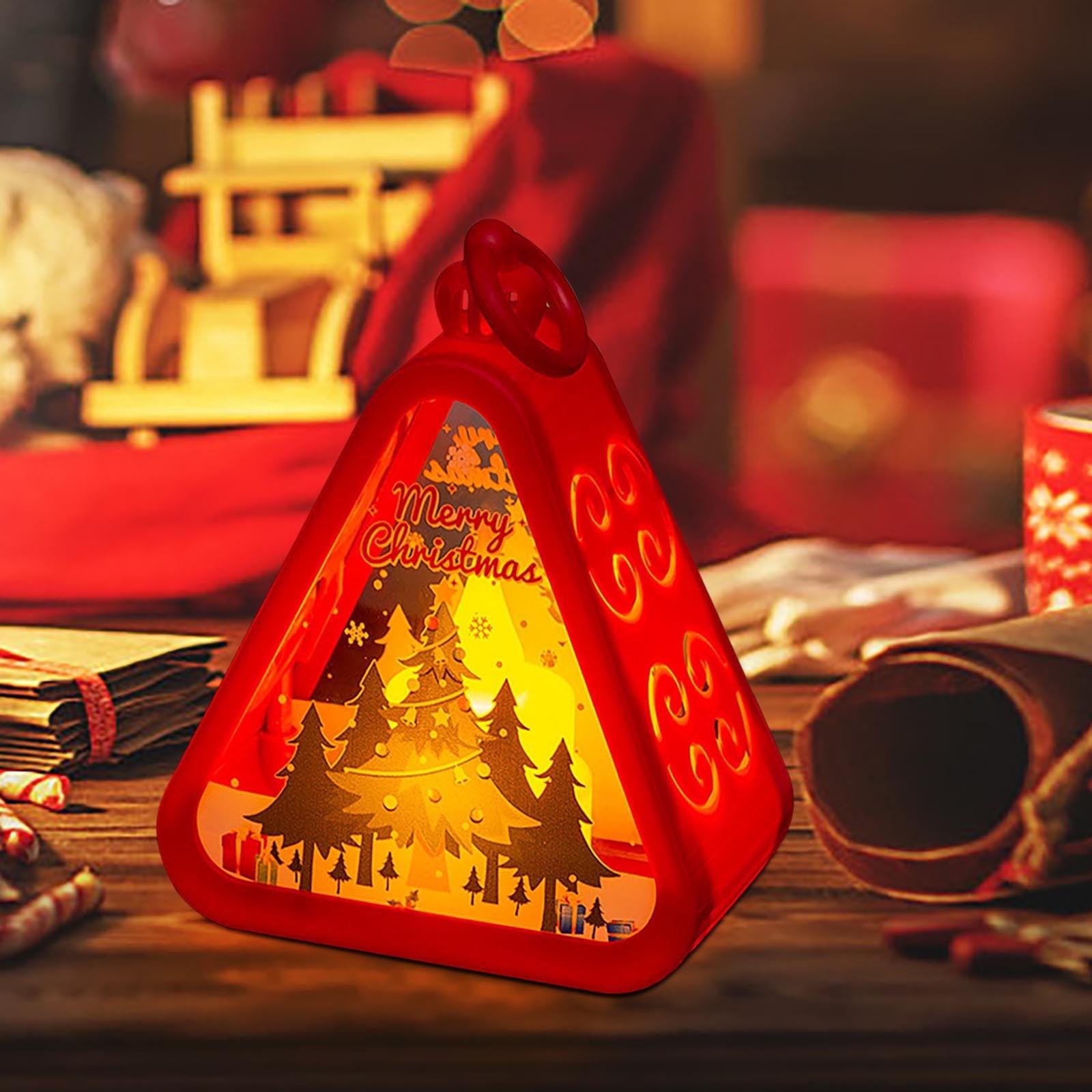 TozuoyouZ Christmas Handheld Night Light, Mini Glow Pendant, Battery ...