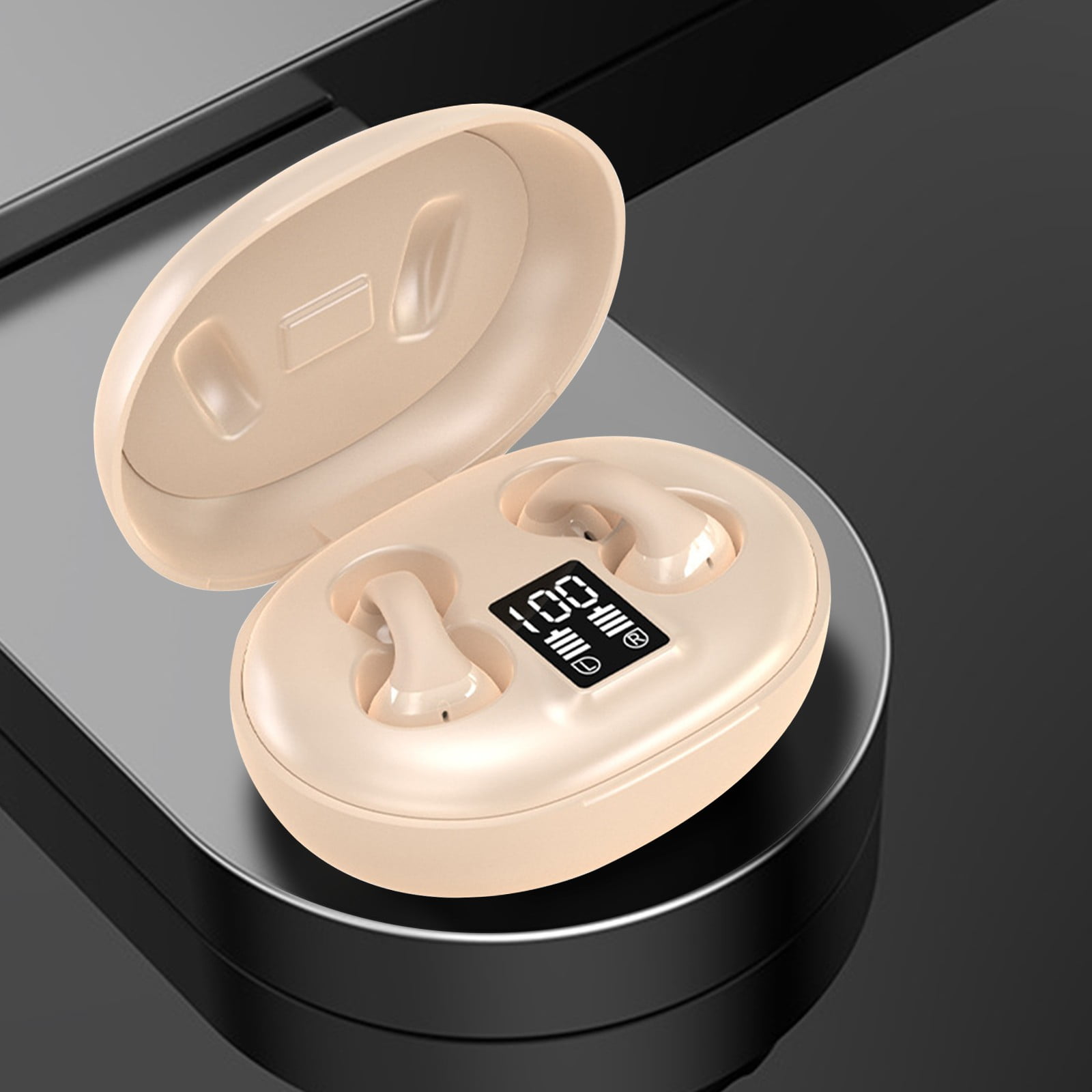 Tozuoyouz Bluetooth 5.3 Wireless Earphone Clip Type Led Intelligent ...