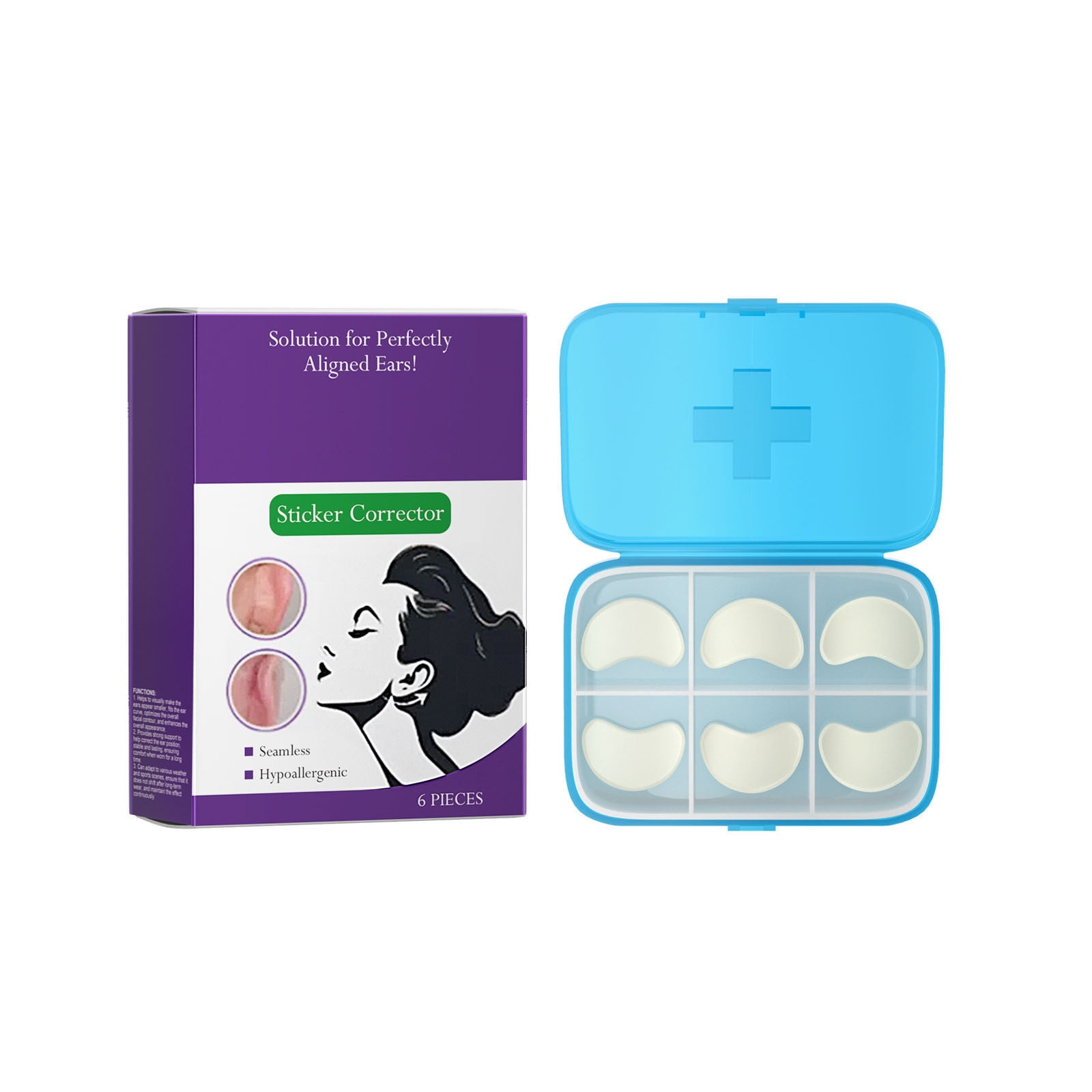 Tozuoyouz Ear Corrector 6 Pcs Cosmetic Ear Tape Patches Ear Stickers To ...