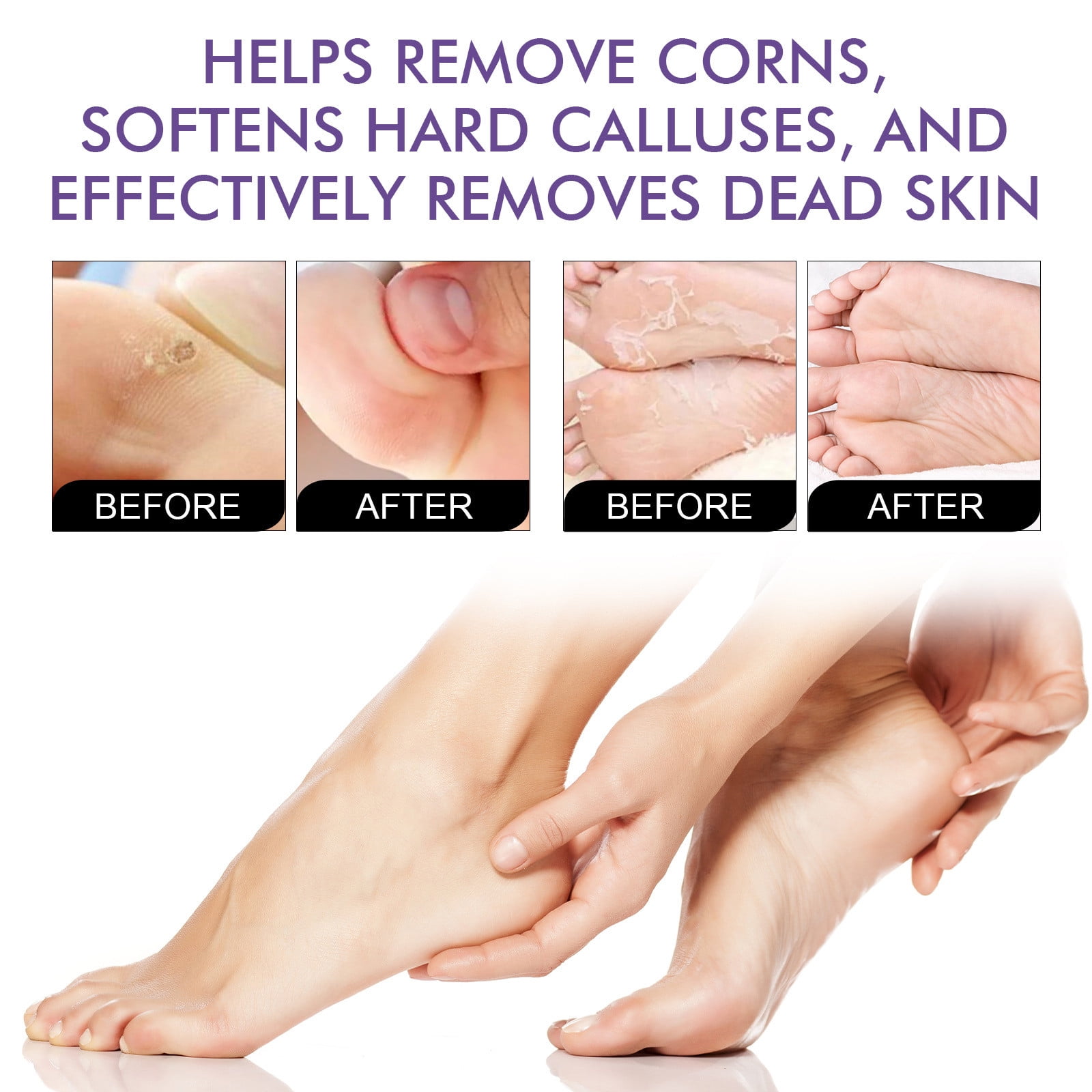 Tozuoyouz Foot Peeling Mask 2 Pairs Natural Ingredients Removes Dead ...